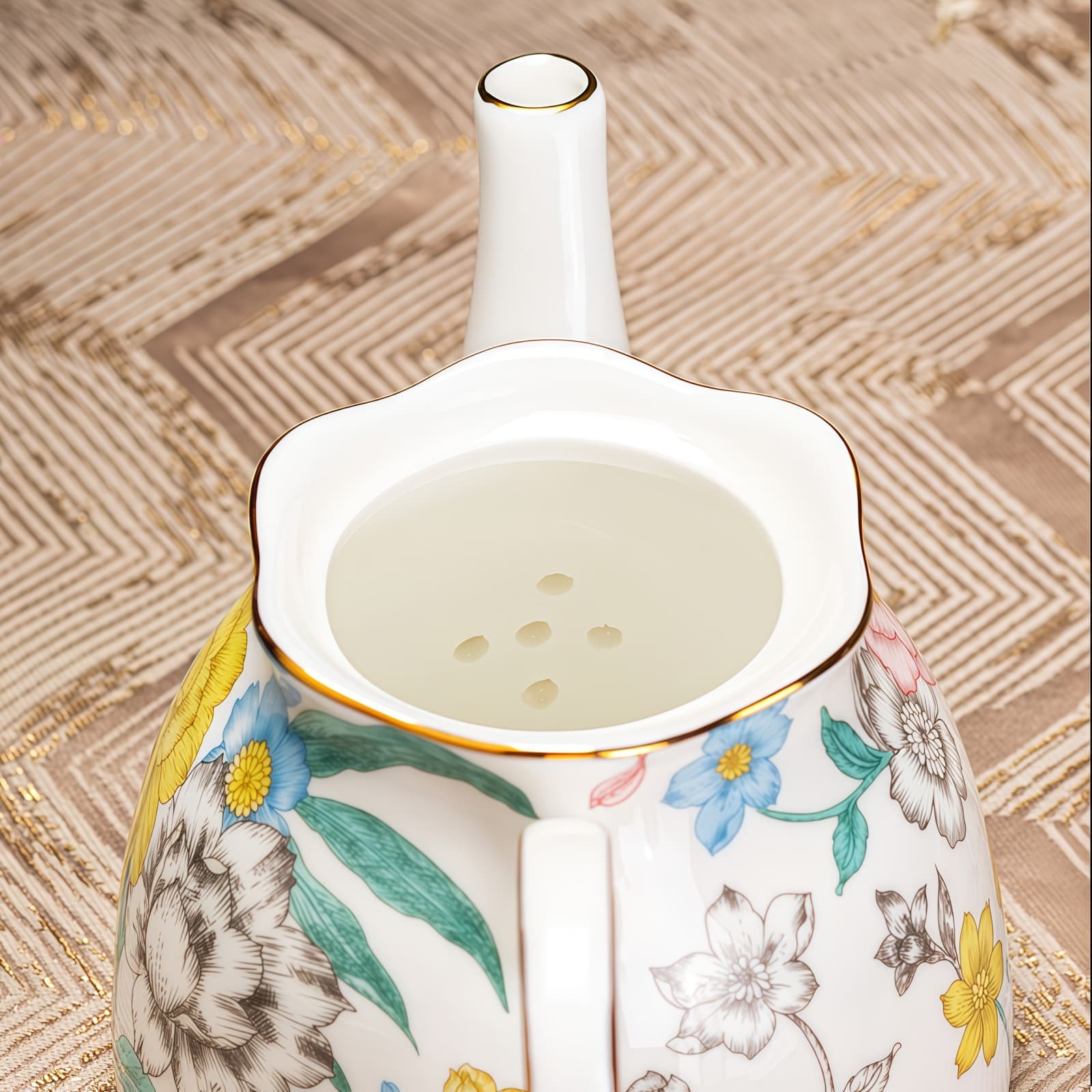 Milan Garden Chrysanthemum Bone China Tea For One Set