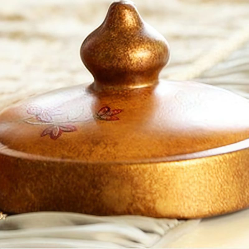 Luxury European Floral Ceramic Tea Caddy | Airtight Tin