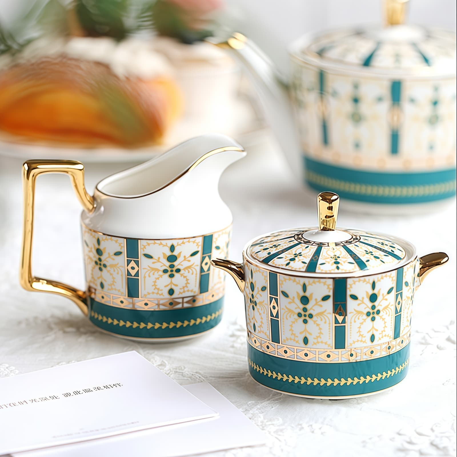 Classic English Bone China Afternoon Tea Set - Elegant & Timeless